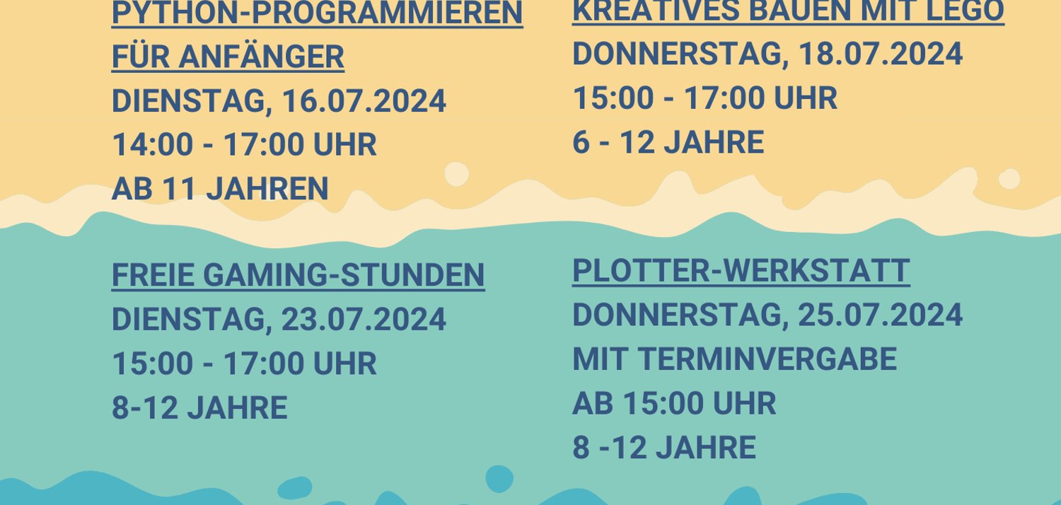 Drucken, drehen oder daddeln: Abwechslungsreiches Programm für Kinder ...